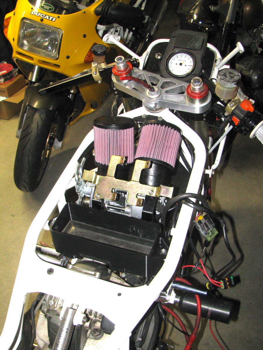 Battery box for use with pod filters. | Ducati.ms - The Ultimate Ducati ...